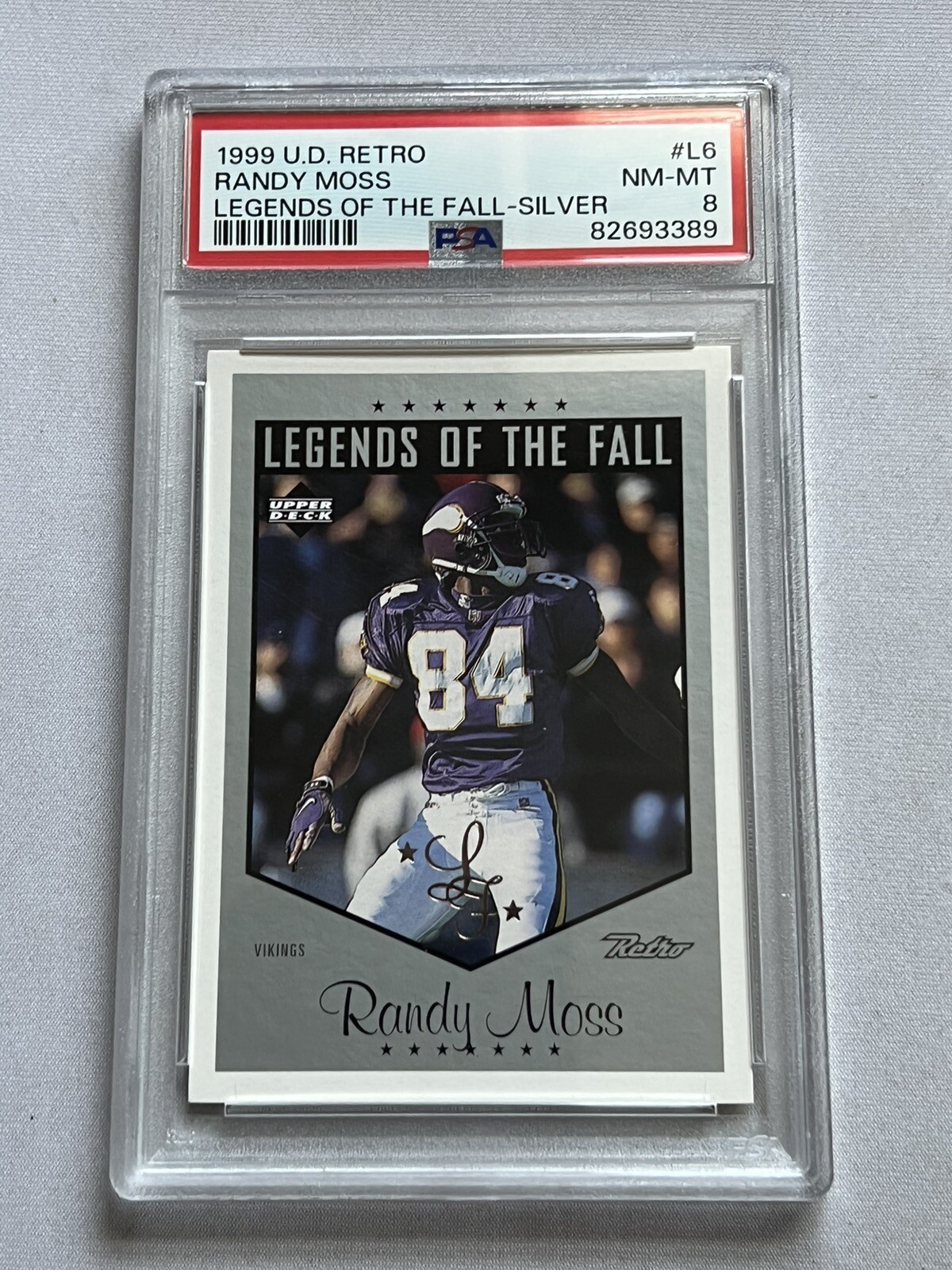 1999 Upper Deck Retro - Legends of the Fall Randy Moss #L6 Silver /75 ...