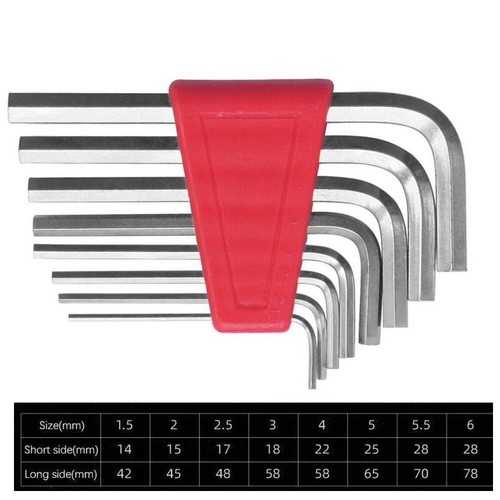 Efficient and Reliable L Type Hex Key Set 8pcs Metric Wrenches for Any ...