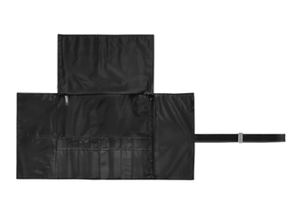 100 Authentic Mac Brush Roll Case Bag Large Holds 18 Brushes for sale ...