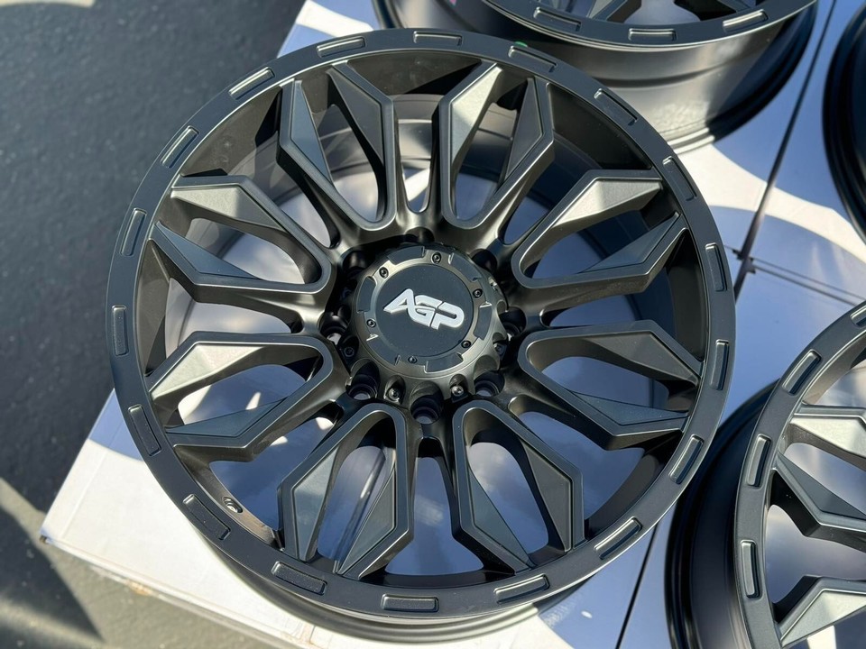 "20"" AGP Heavy Duty Wheels 20x9 8x170 Rims | Set of 4 | Black | Ford F ...