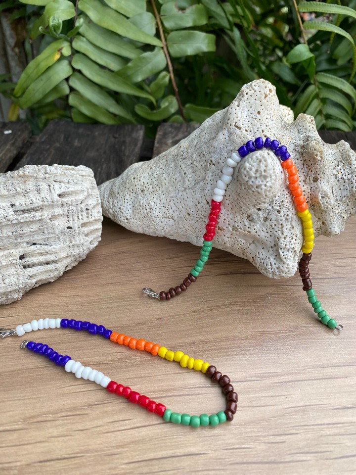 (1) 7 African Powers Orisha Bracelet Eleke Yoruba Religion Santeria 7 ...