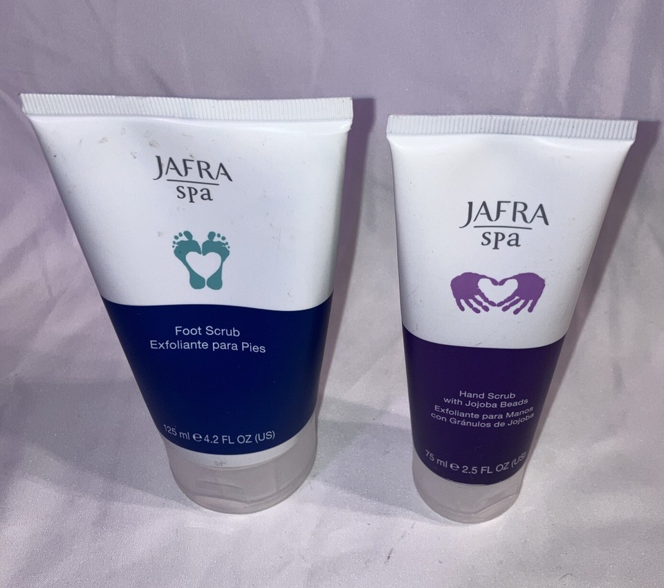 2- Jafra Spa 1- Foot Scrub 4.2 Oz & Hand Scrub 2.5 Oz Both Sealed. | eBay