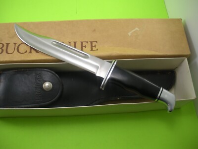 VINTAGE PRE DATE CODE BUCK 120 GENERAL KNIFE USED IN BOX w/ SHEATH | eBay