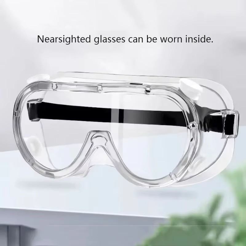 Safety Goggles Protective Anti-Fog Vent Glasses Eye Protection Lab Work ...