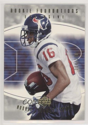 2004 Upper Deck Foundations Exclusive Gold 4/100 Andrae Thurman Rookie ...