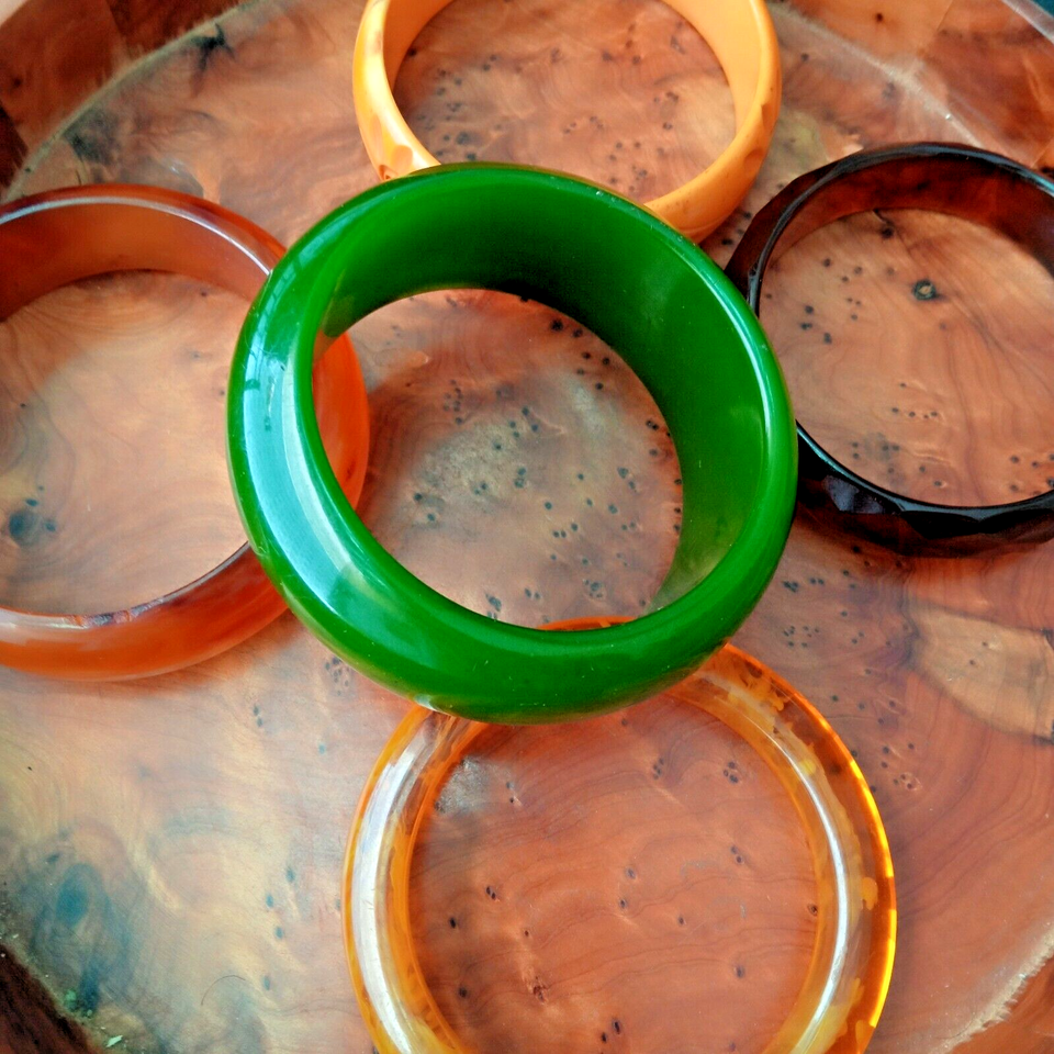 LOT of 5 Vintage Bakelite Phenolic Resin Bracelets | eBay