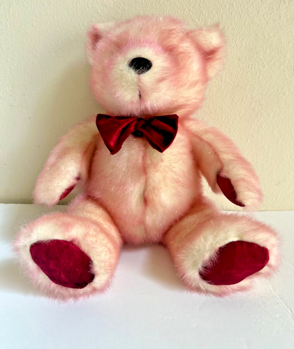 Sale Rose Pink & Maroon Teddy Bear 10 inch Kids of America Animal Gift ...