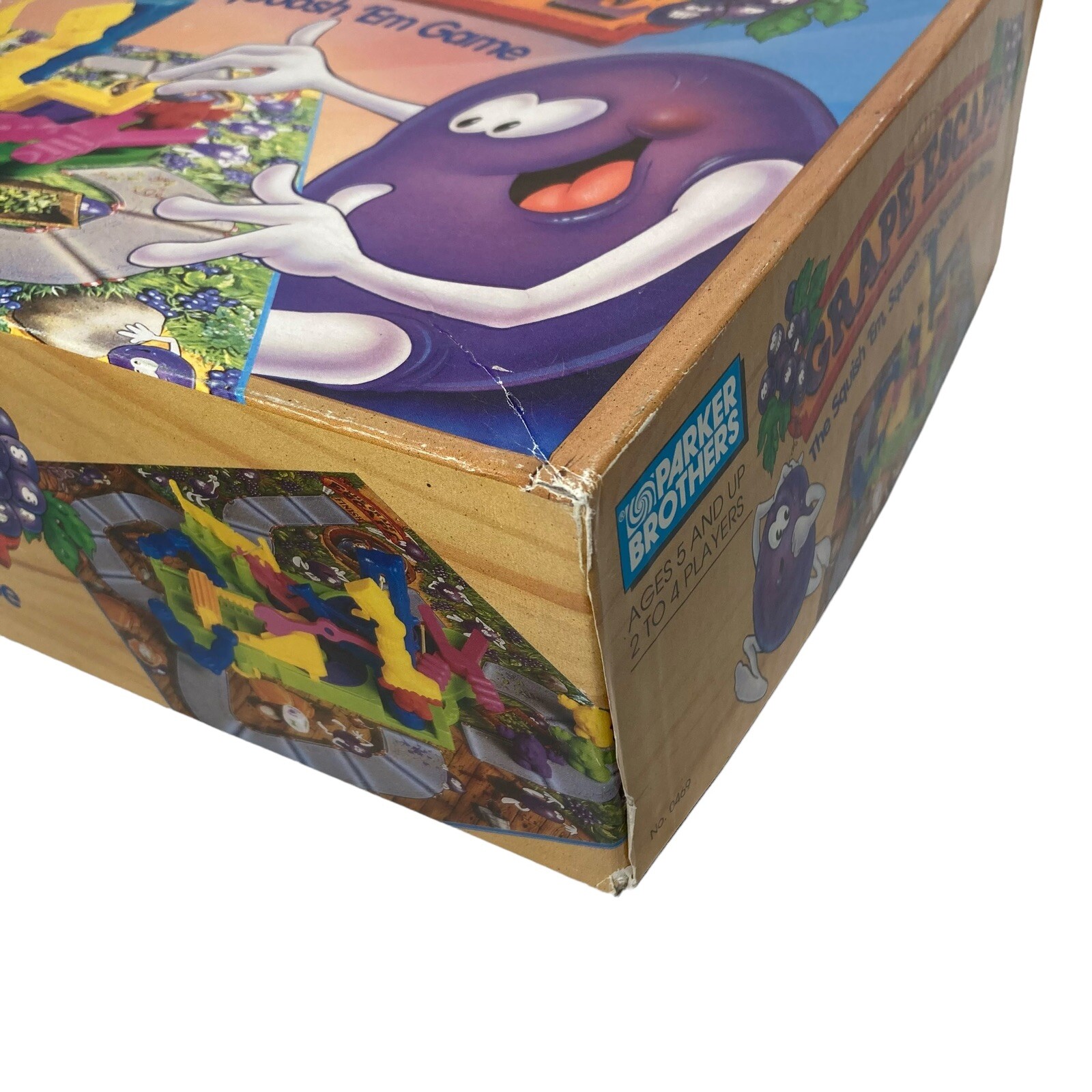 Vintage 1992 Grape Escape Board Game Parker Bros. Missing Orig Die ...