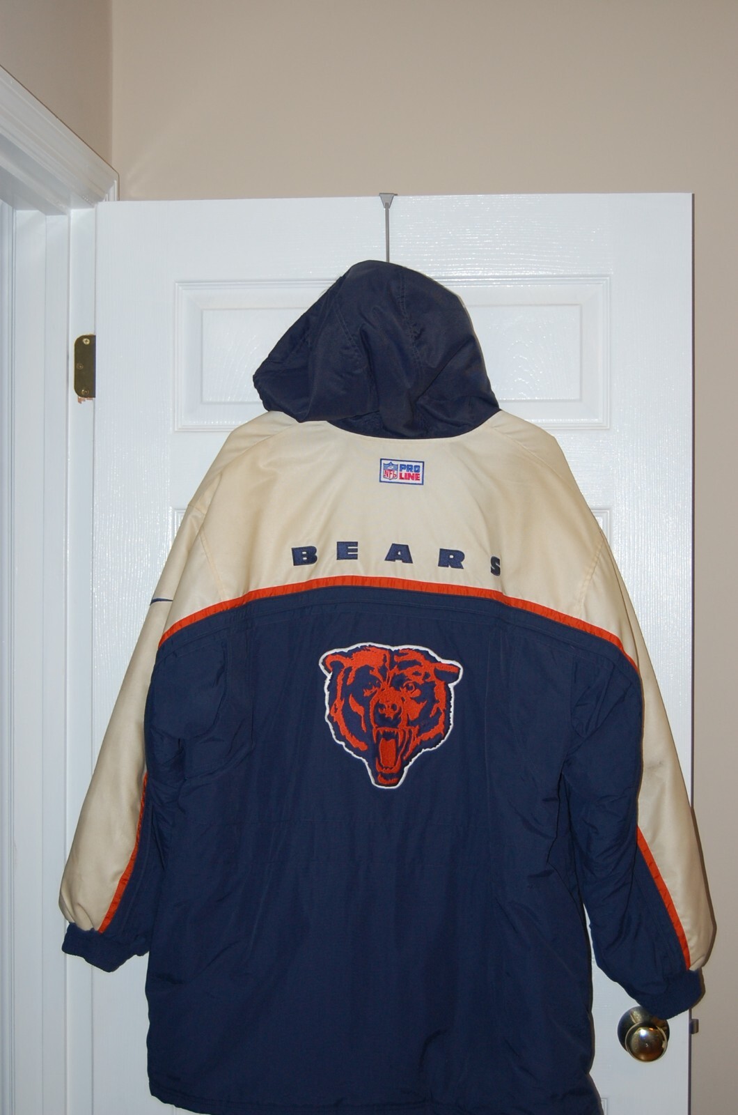 NIKE SPORTS NFL PRO LINE Chicago Bears Trench Coat Parka Jacket Size ...