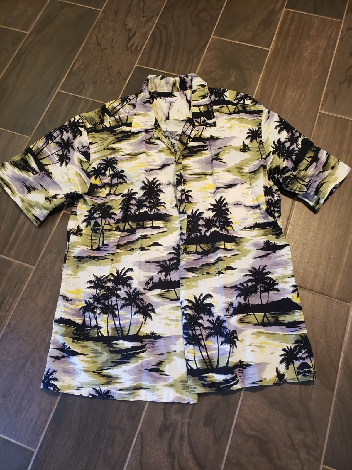 Hawaii Button Up Shirt Hawaiian Originals Short Sleeve Men's Size ...