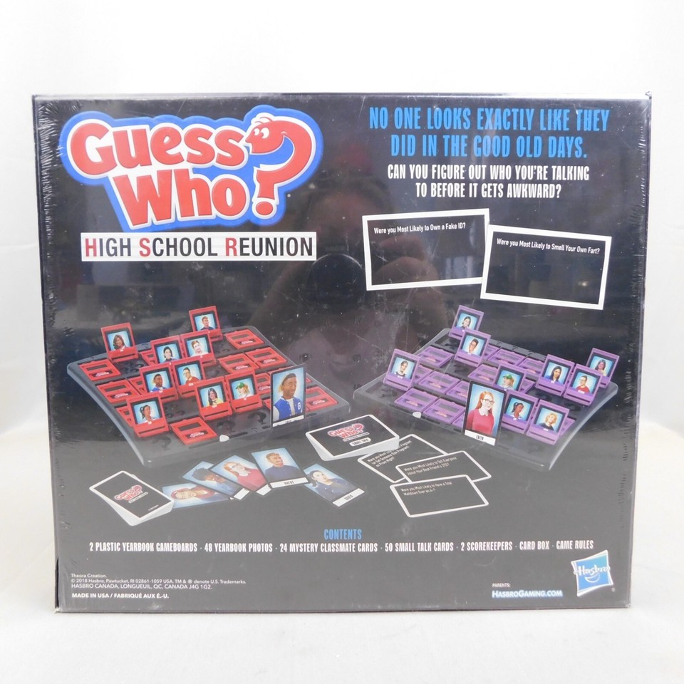 Hasbro Guess Who High School Reunion Parody Edition Party Board Game ...