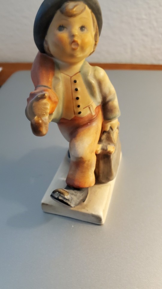 Hummel School Girl, Merry Walker and Sensitive Hunter Figurines | eBay