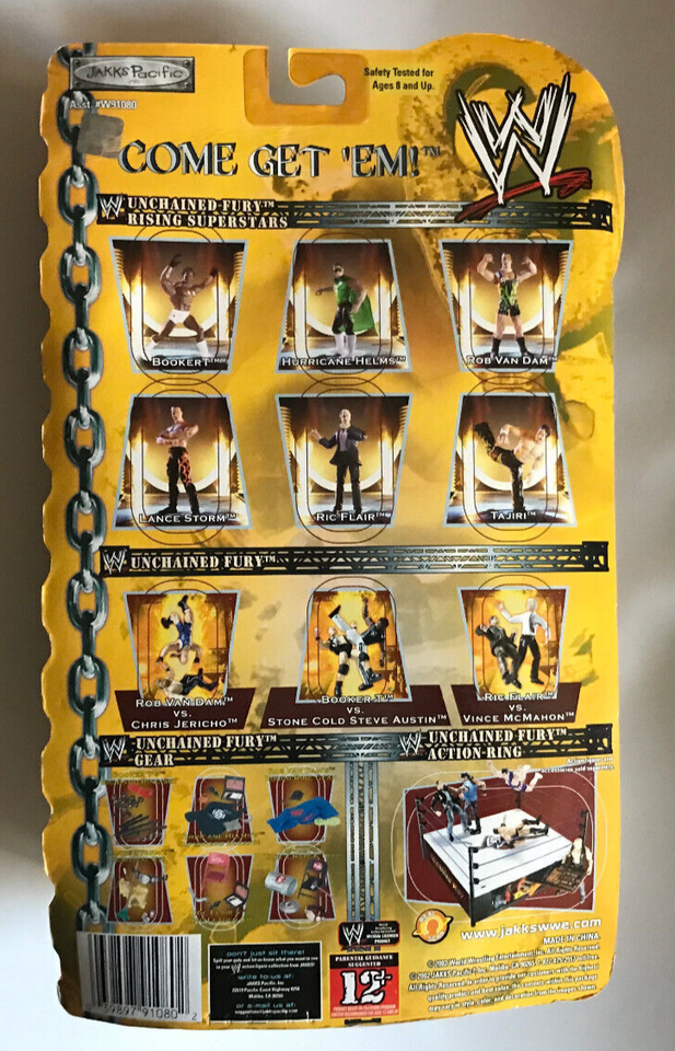 WWE WWF UNCHAINED FURY SERIES 1 HURRICANE HELMS JAKKS PACIFIC 2002 NEW ...