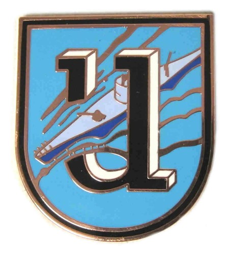 German U-Boat Badge 1st Flotilla cap hat Kriegsmarine WW2 Flottille U ...