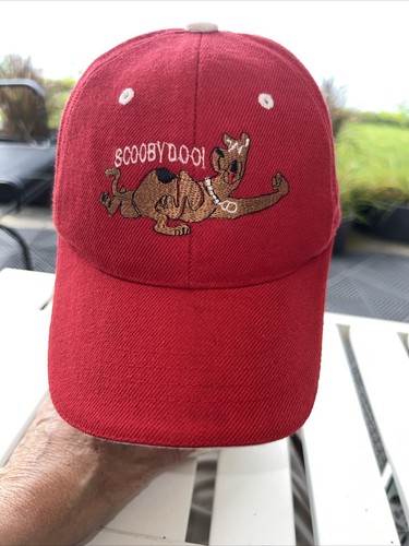 Scooby Doo Embroidered on Front of Red Hat Cap Youth Size Hook Loop ...