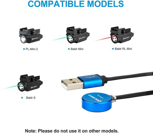 OLIGHT MCC Magnetic Charging Cable For OLIGHT PL-Mini 2/Baldr RL Mini ...