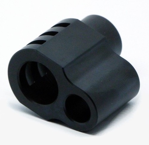 1911 COMMANDER style Compensator Muzzle Brake .45acp SS Black Nitride ...