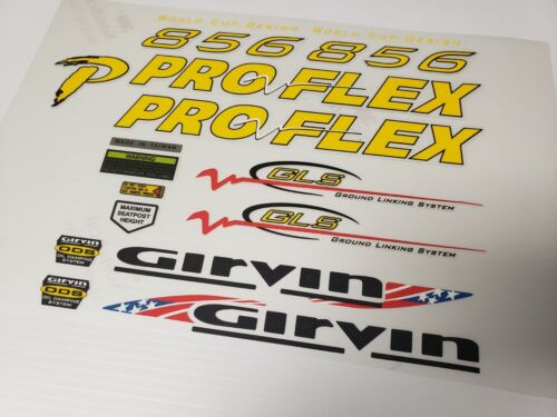 Sticker Decal Set for ProFlex 856 Mountain Bike Girvin Fork (Yellow) | eBay