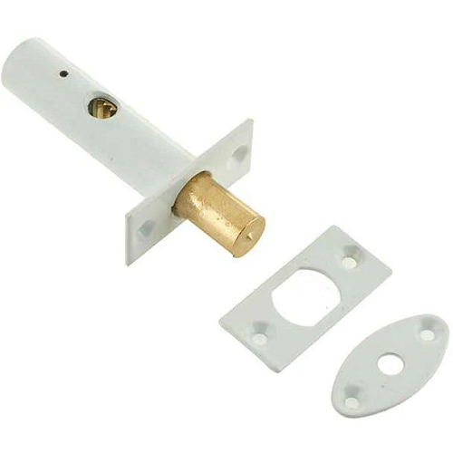 Security Door Rack Bolt White Mortice Star Key Lock 55mm with Screws ...