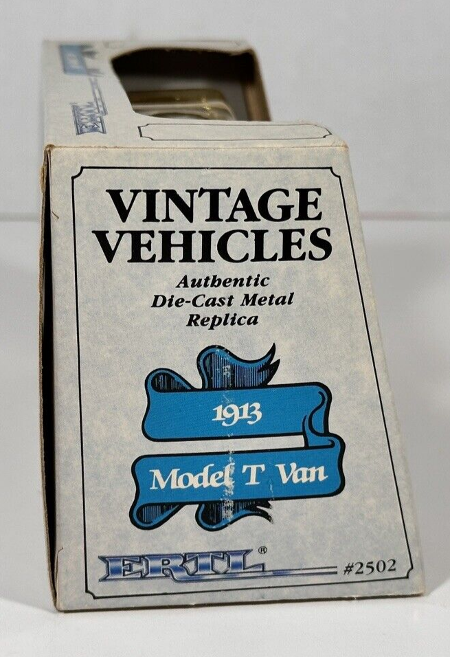 1913 FORD Model T Van NIB 1:43 Scale ERTL White Tires 'VINTAGE VEHICLES ...