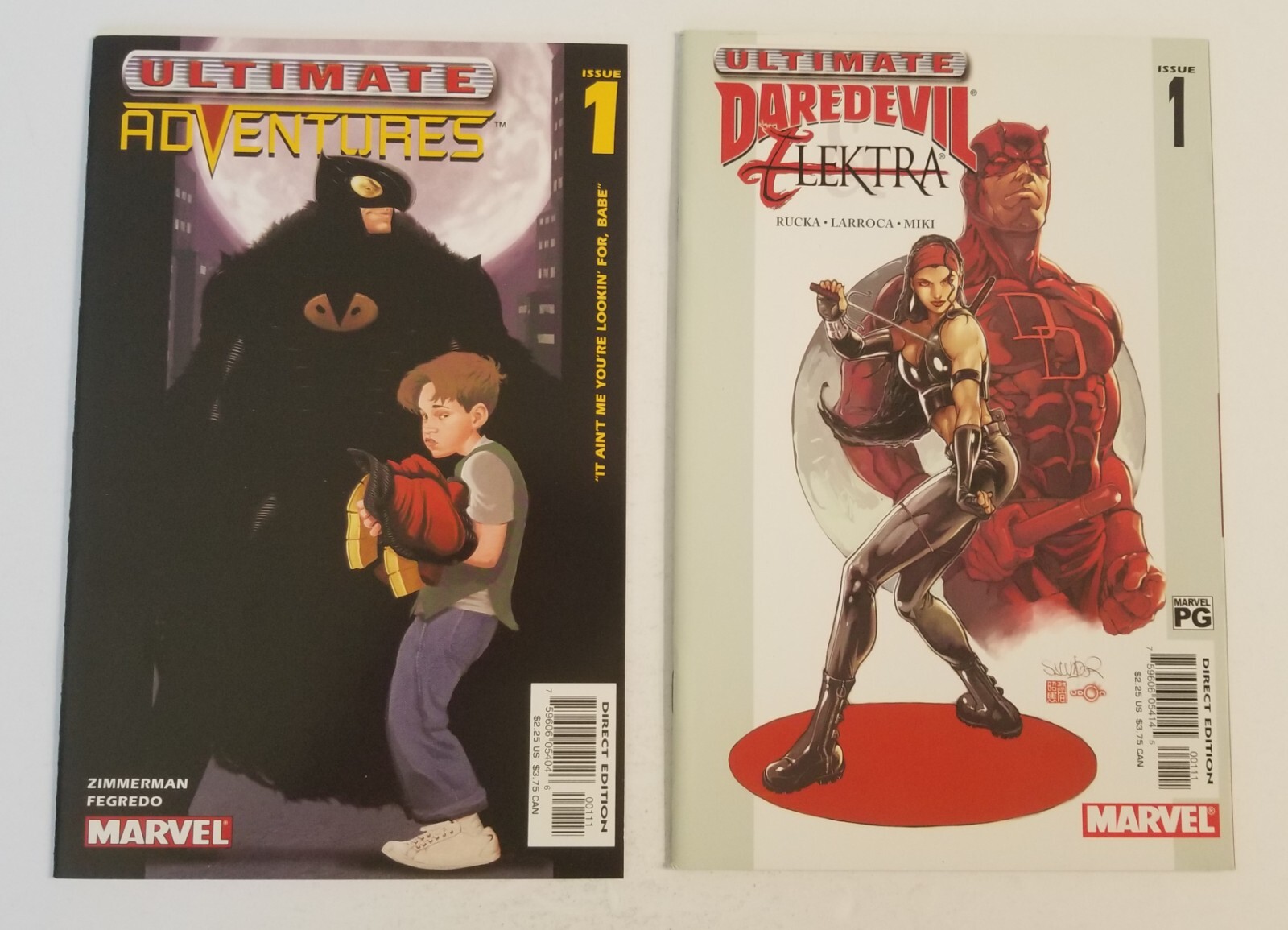 Ultimate Adventures #1 Daredevil Electra Birdman Marvel Comics Lot Of 2 ...
