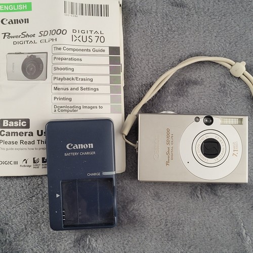 Canon Powershot SD1000 Digital ELPH Camera 7.1 Megapixel + Charger | eBay