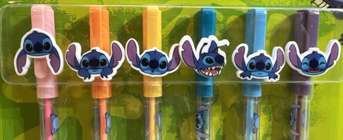 Disney Stitch Pen Set Of 6 Gel Color Pens Pack NEW | eBay