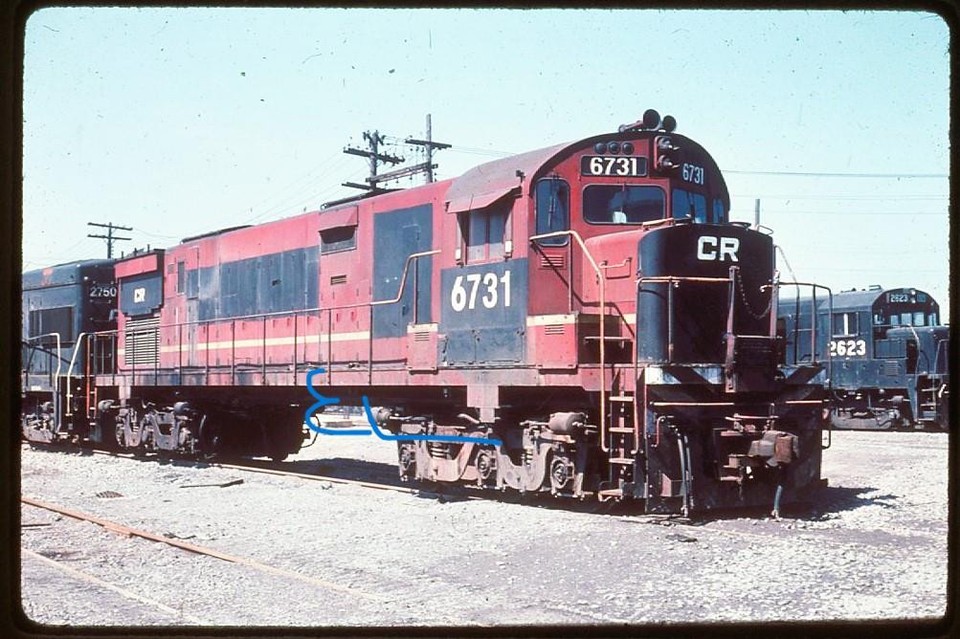 CR Conrail C-628 #6731 Ex LV DUPLICATE Kodachrome Slide Cleveland OH 1979 | eBay