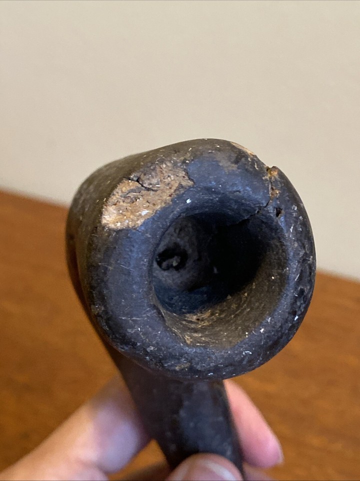 Native American Ceramic Blackware Pipe Clay Artifact from MI Collection ...