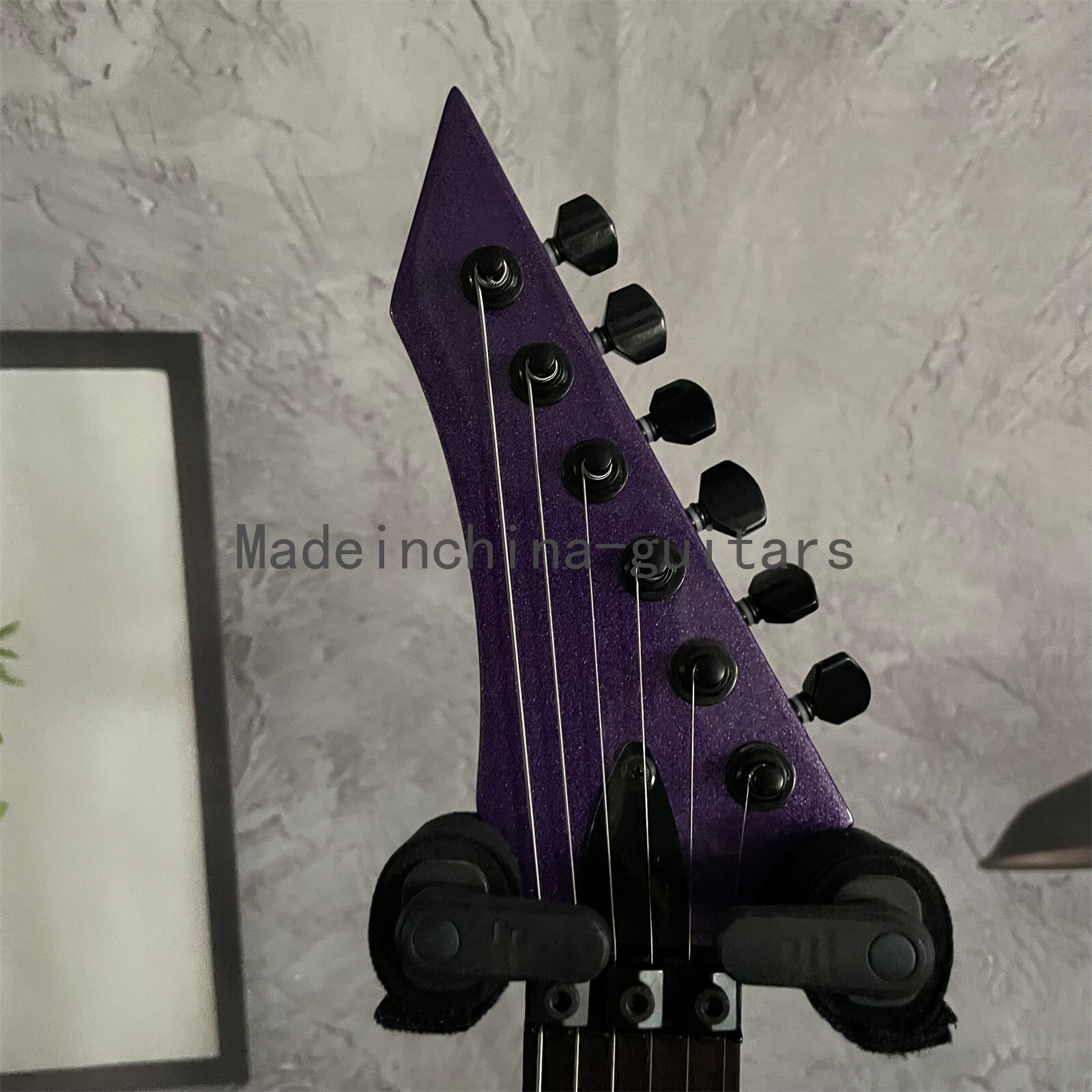 6 String Purple Warlock EXtreme Electric Guitar Floyd Rose Bridge HH ...