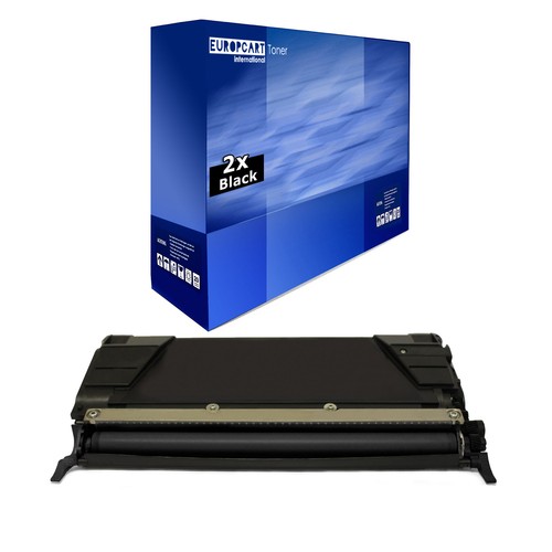 2x Cartridge Black F R Lexmark C-734-DTN X-738-DE X-734-DE C-734-DW X ...