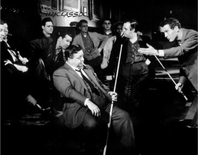 1961 PAUL NEWMAN & JACKIE GLEASON THE HUSTLER MOVIE POOL HALL 11X14 ...