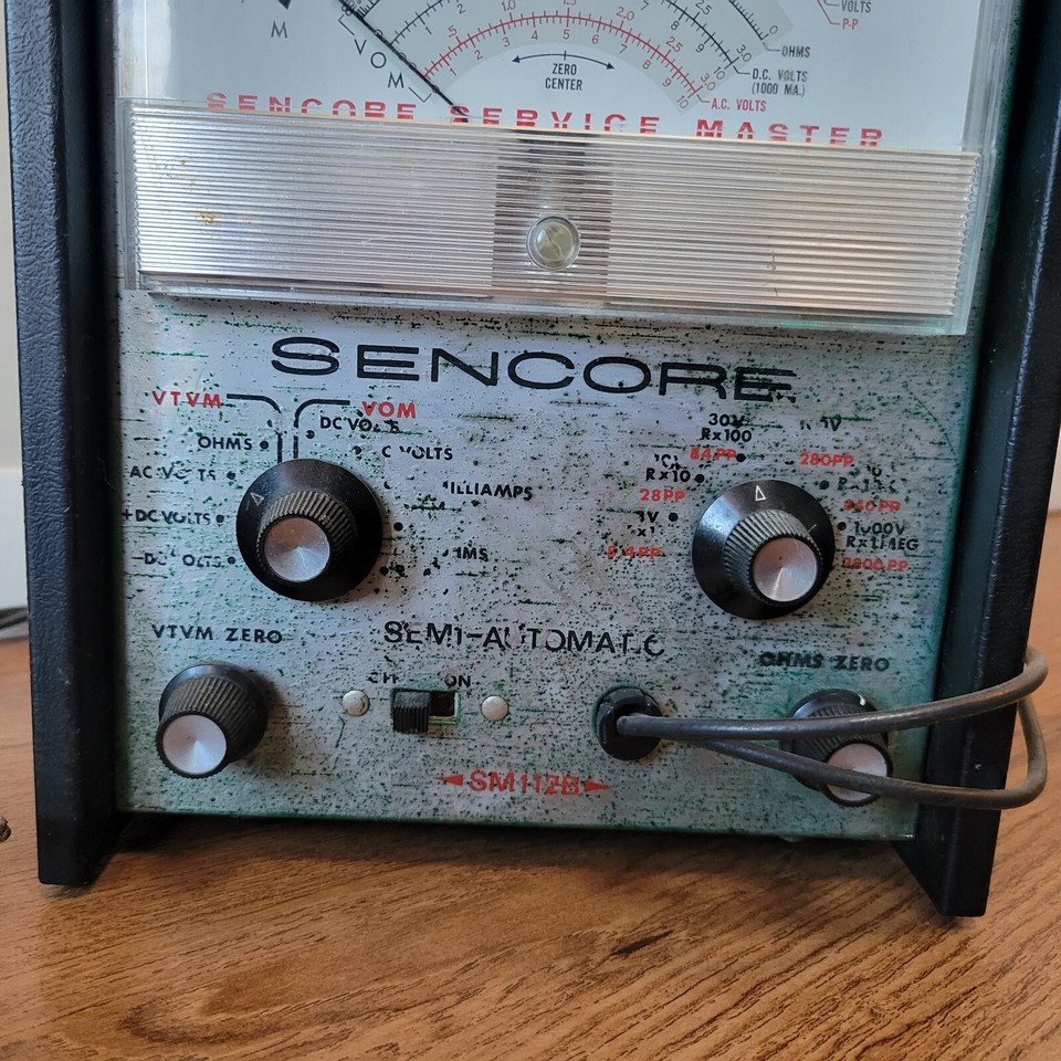 RARE Sencore SM-112B Semi-Automatic VTVM VOM Test Meter SM112 | eBay