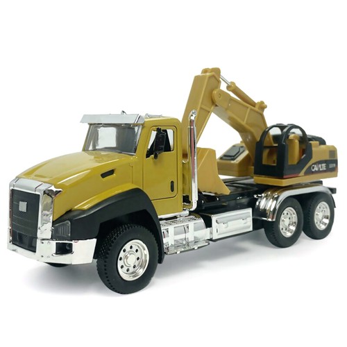 1:50 Alloy+Plastic Digger Excavator Dump Truck Model Car Diecast Kids ...