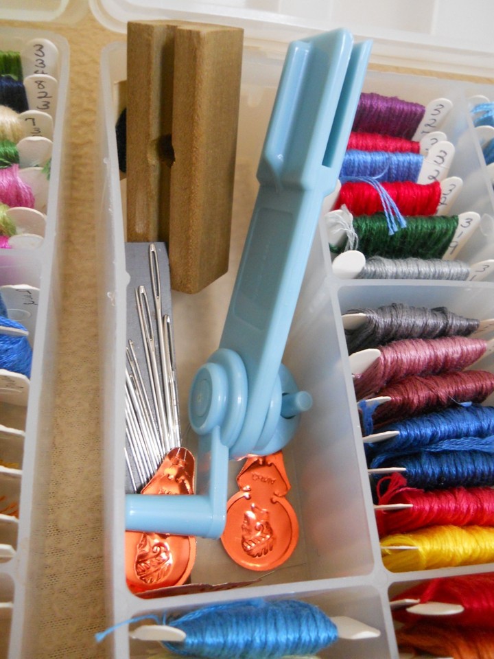 Embroidery Floss Samples with Storage Containers | eBay