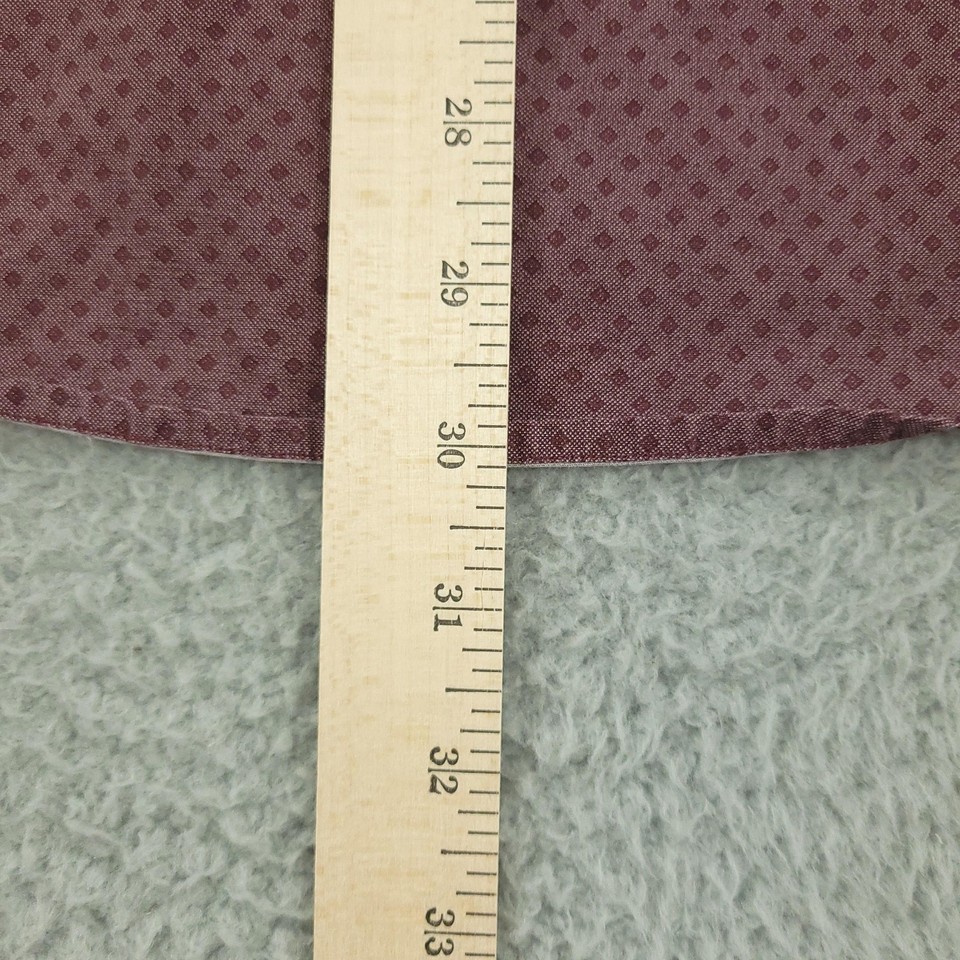 Johnston & Murphy Shirt Mens Medium Red Geometric Long Sleeve Button ...