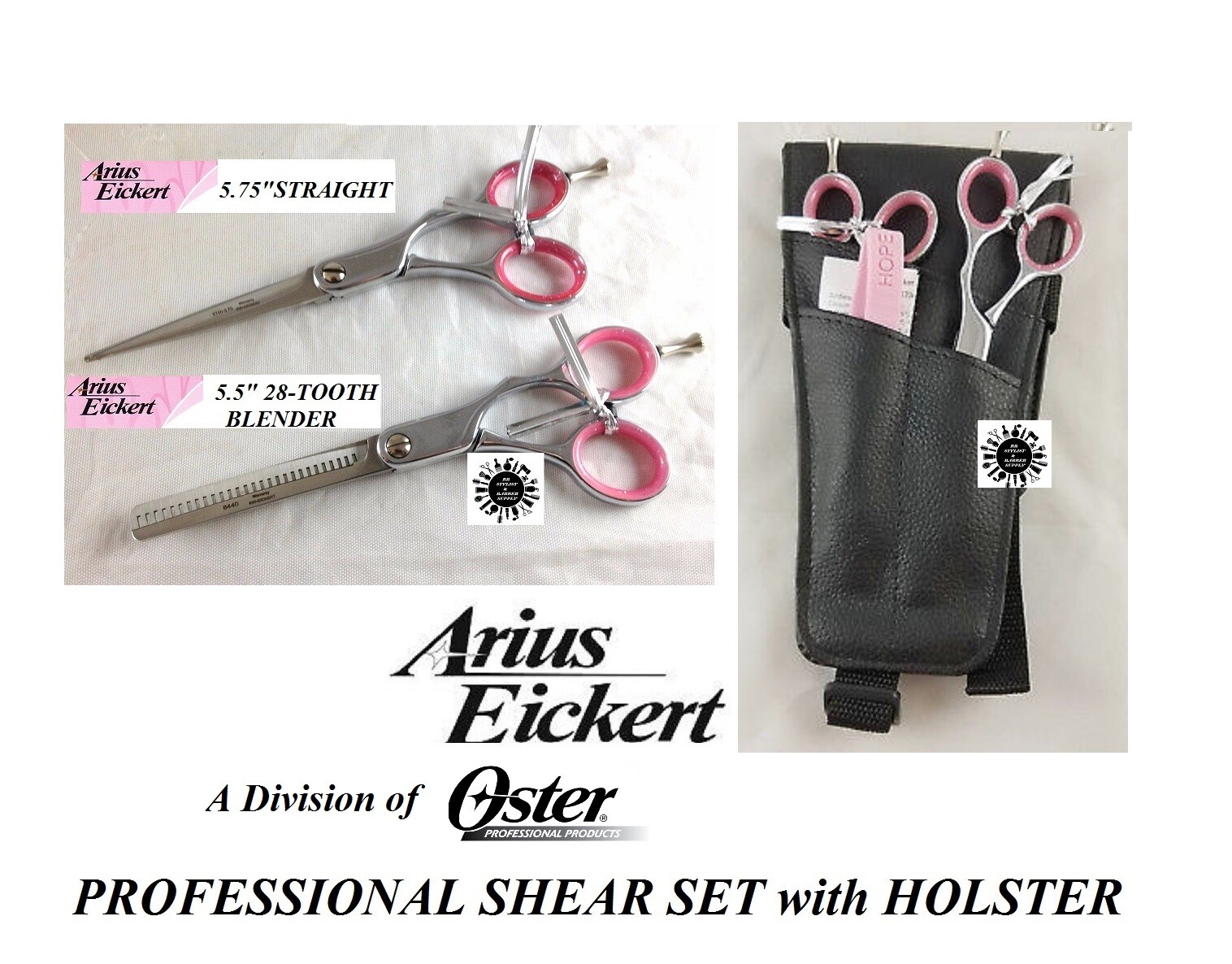 ARIUS EICKERT Professional SHEAR SET STRAIGHT&THINNER Blender SCISSOR ...