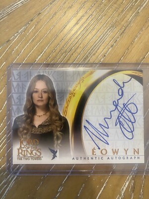 Topps Lord of the Rings Two Towers Miranda Otto - Eowyn Autograph Card ...