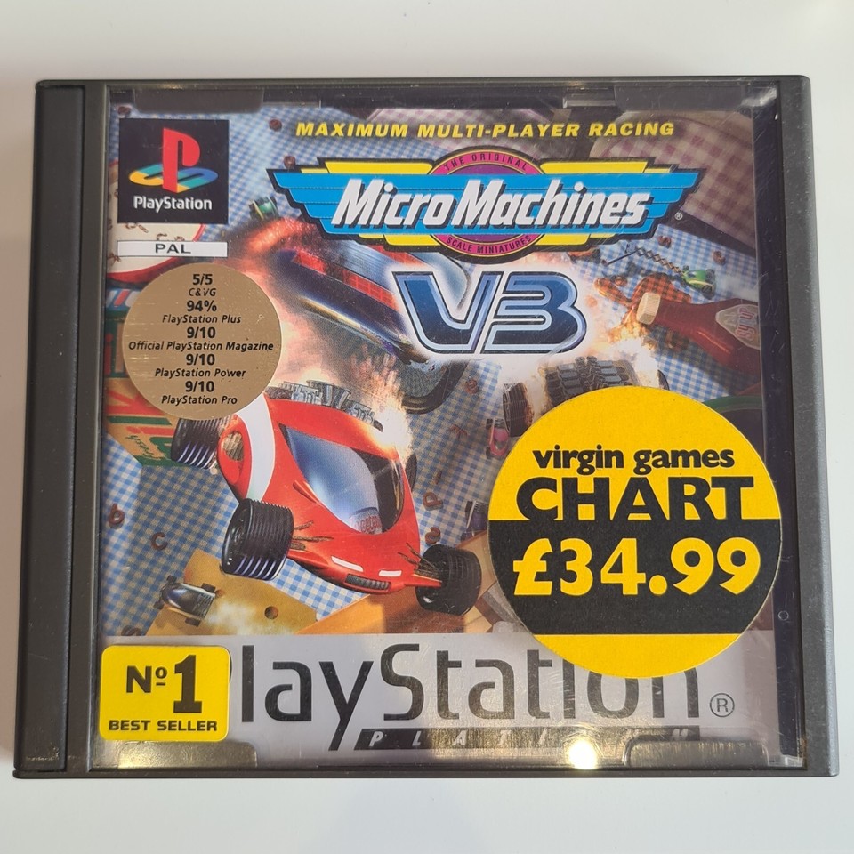 Micro Machines V3 PS1 PlayStation 1 Game Vintage Racing UK PAL | eBay