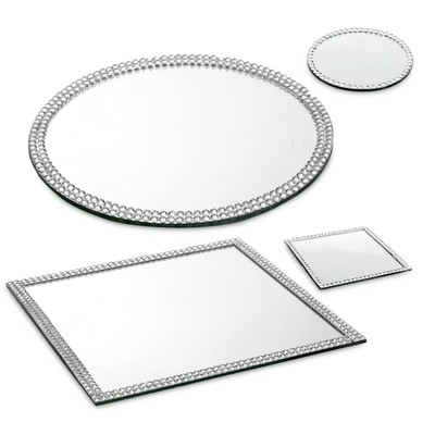 Glass Mirror Plates Wedding - Mirror Ideas