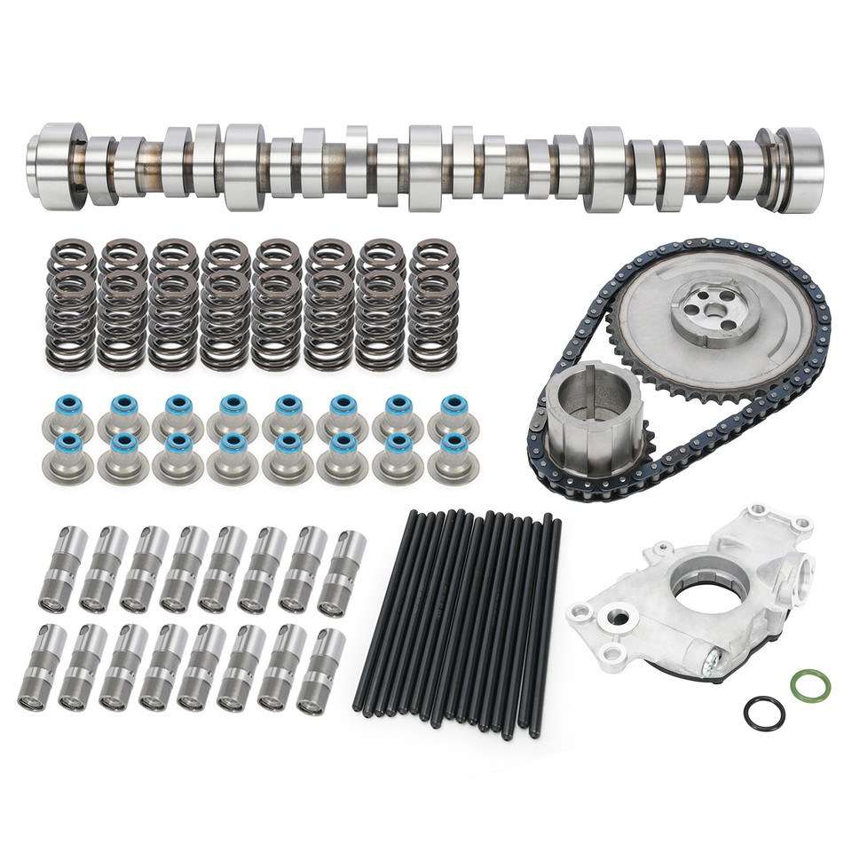 For Chevy LS Truck Cam Kit Stage 2 Cam Oil Pump Pushrods Lifters 4.8 5. ...