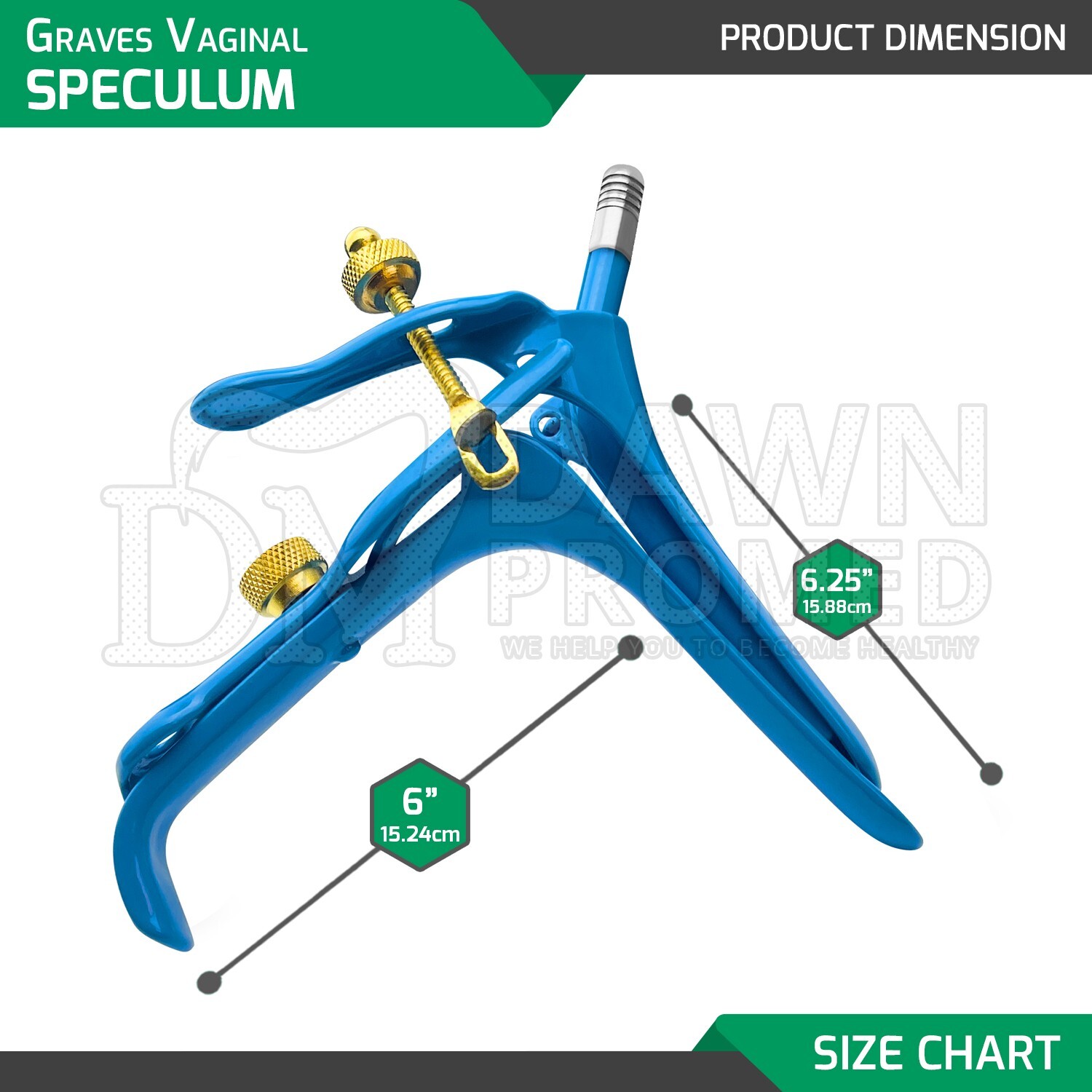 Blue Coated LLETZ LEEP Graves Vaginal Speculum XL OB/GYN Instrument ...