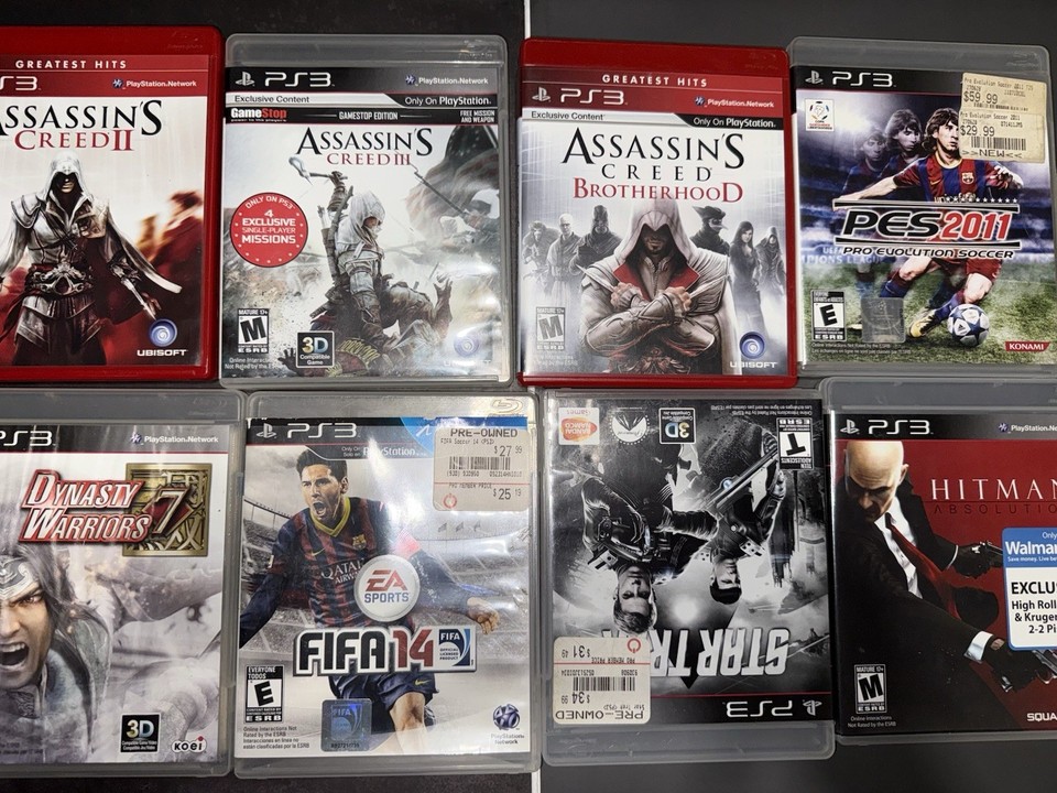 Sony PlayStation 3 PS3 Slim Console Bundle | 2 Controllers + 19 Games ...
