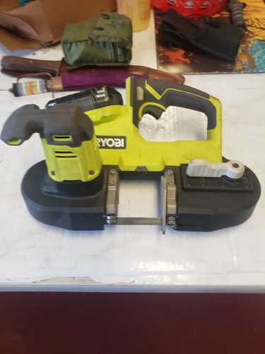Ryobi P590 18V 2-1/2" Cordless Compact Band Saw with blade and battery ...