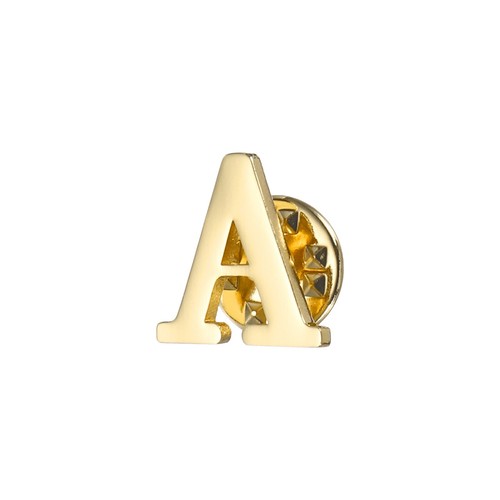 Letter Lapel Pins, Initial Alphabet Letter A Collar Pins Letter Brooch ...