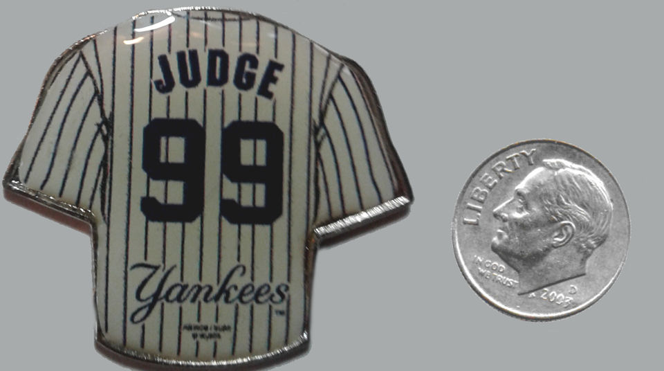 NY Yankees Pin RARE Aaron Judge Jersey #99 Pin 2016 Collector MLB NYY ...