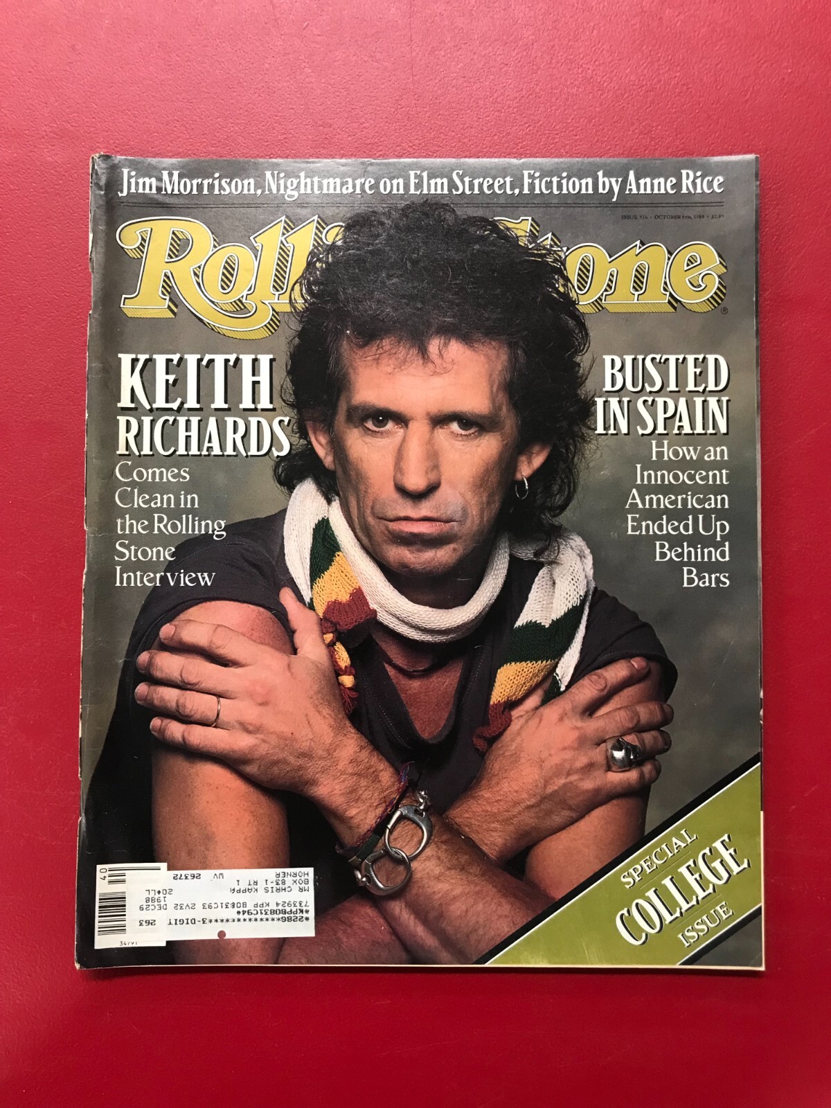 Rolling Stone Magazine Issue #536 October 6, 1988 - Keith Richards ...