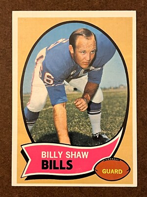 1970 Topps - #229 Billy Shaw Bills Near Mint NM (Set Break) | eBay