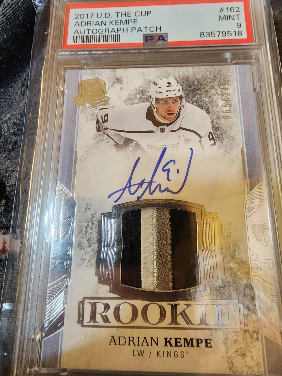 Adrian Kempe 2017-18 The Cup Rookie Auto Patch RPA /249 PSA | eBay