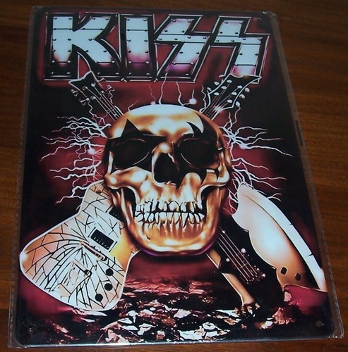 KISS! "CROSS MY AXES" METAL / TIN SIGN! NIP! | eBay